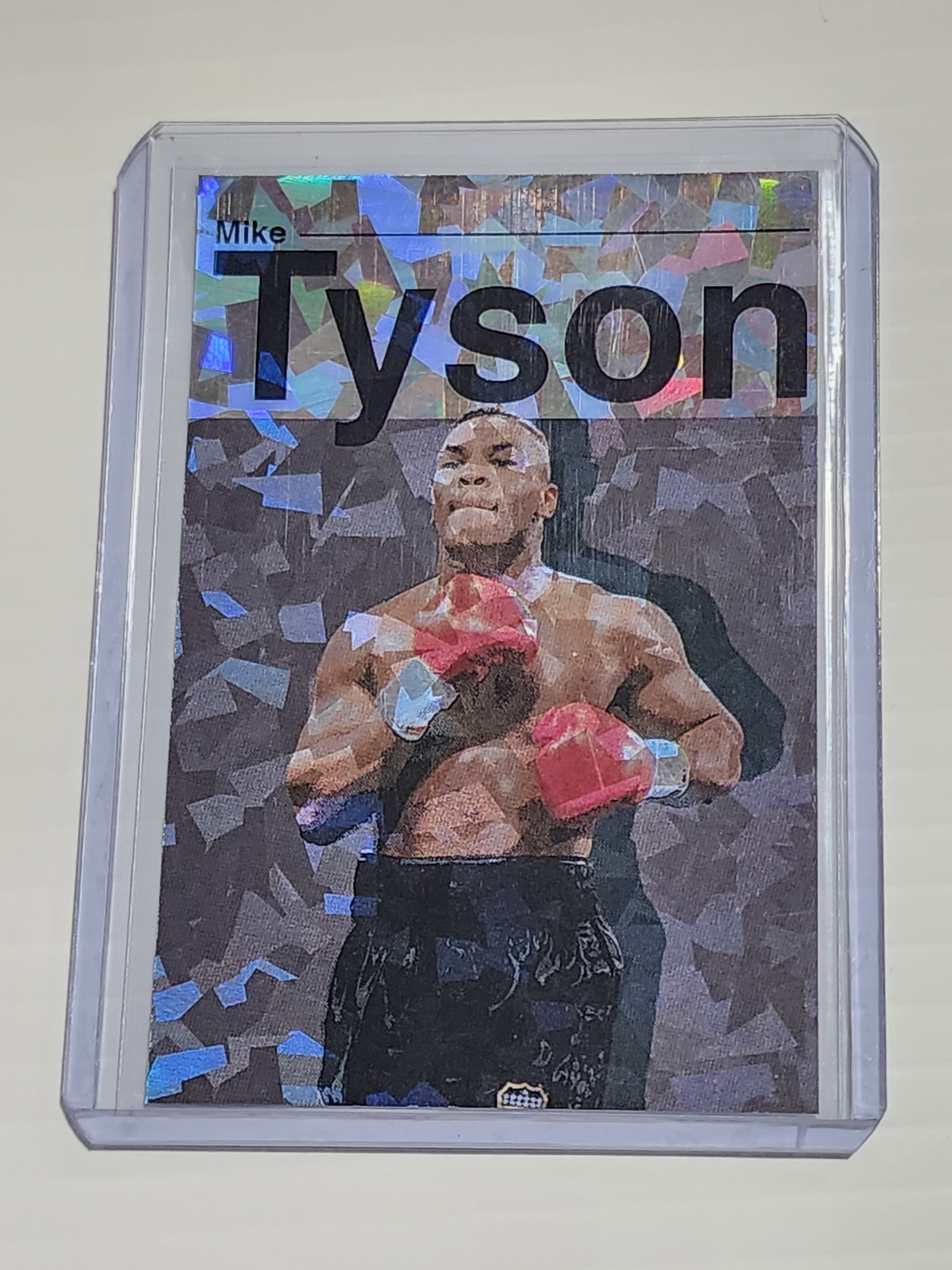 Mike Tyson Artist Signed Boxing Refractor Art Card 1/1 – Boxed Memories