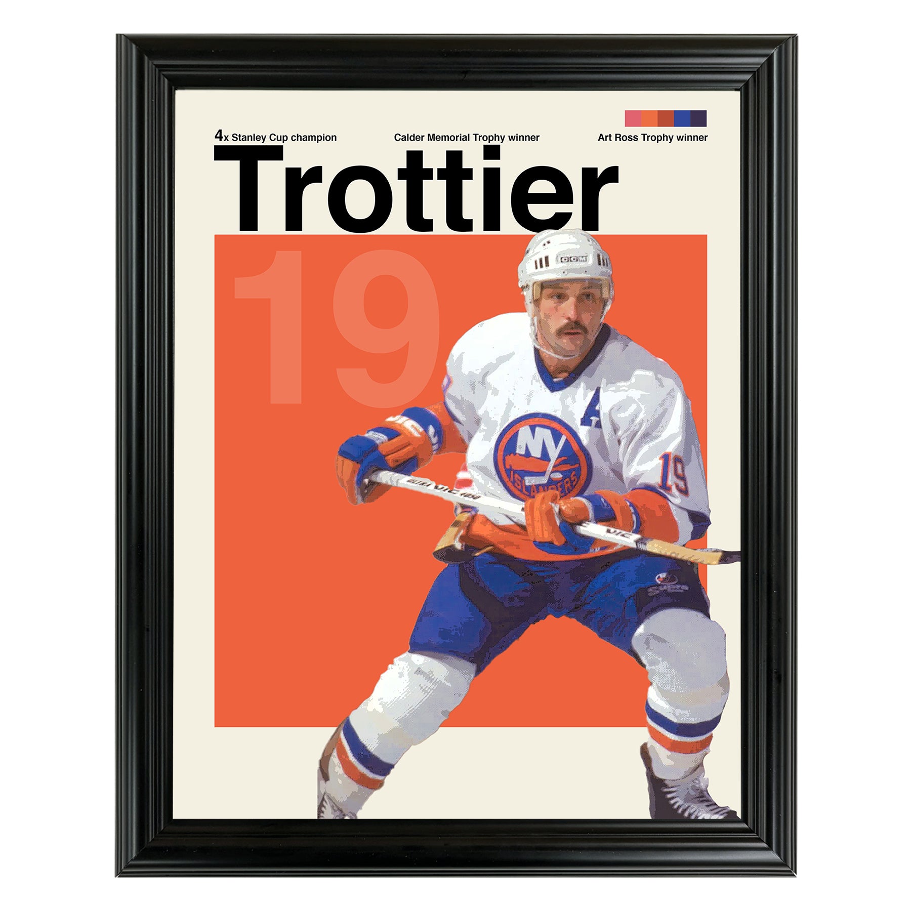 Bryan Trottier Framed Sports Art Photo by Thomas Maxwell – Boxed Memories